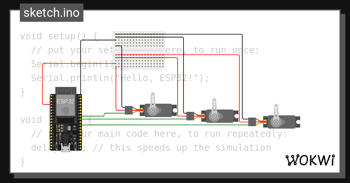 Control De Servomotores Wokwi Esp32 Stm32 Arduino Simulator 2731