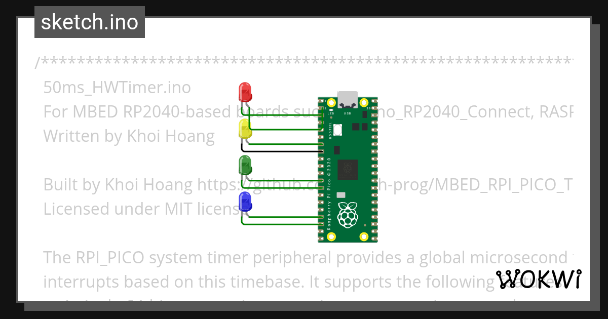 Wokwi - Online ESP32, STM32, Arduino Simulator