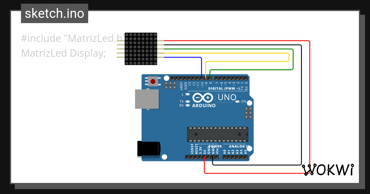 Matriz 8x8 teste 1505 - Wokwi ESP32, STM32, Arduino Simulator Matriz 8x8 teste 1505 - Wokwi ESP32, STM32, Arduino Simulator