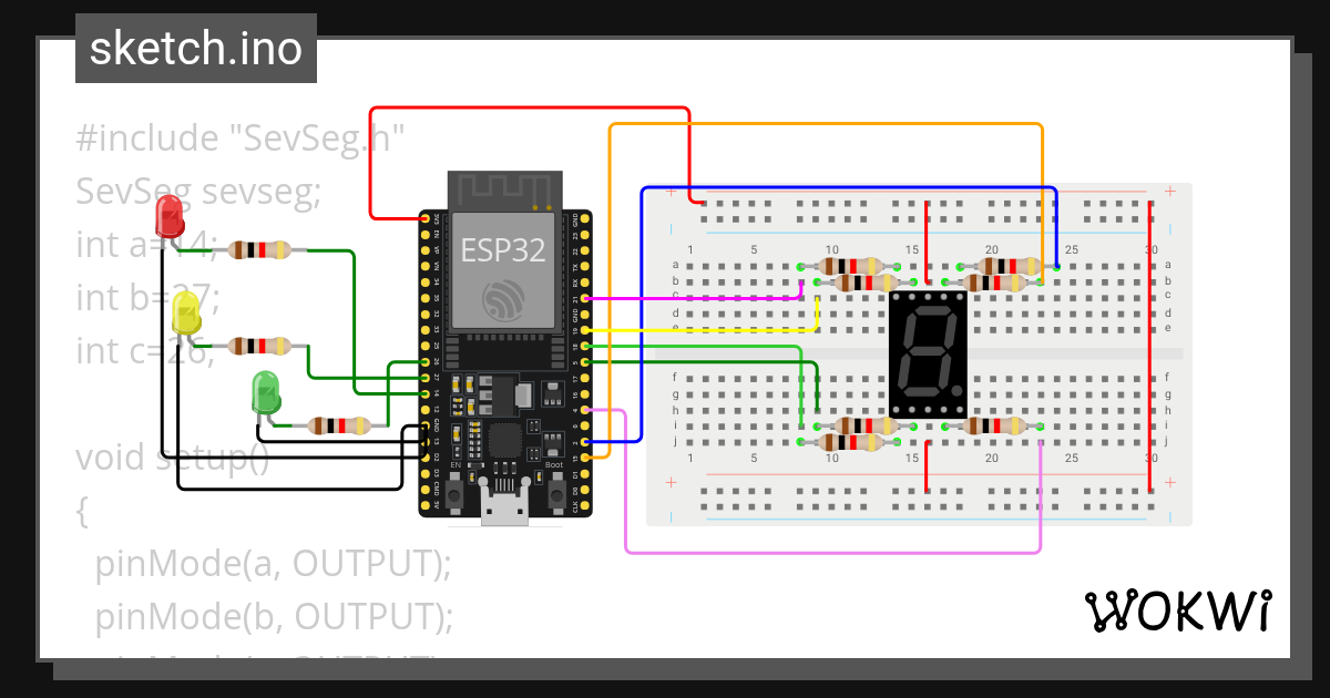 Traffic System Wokwi Esp32 Stm32 Arduino Simulator 4265