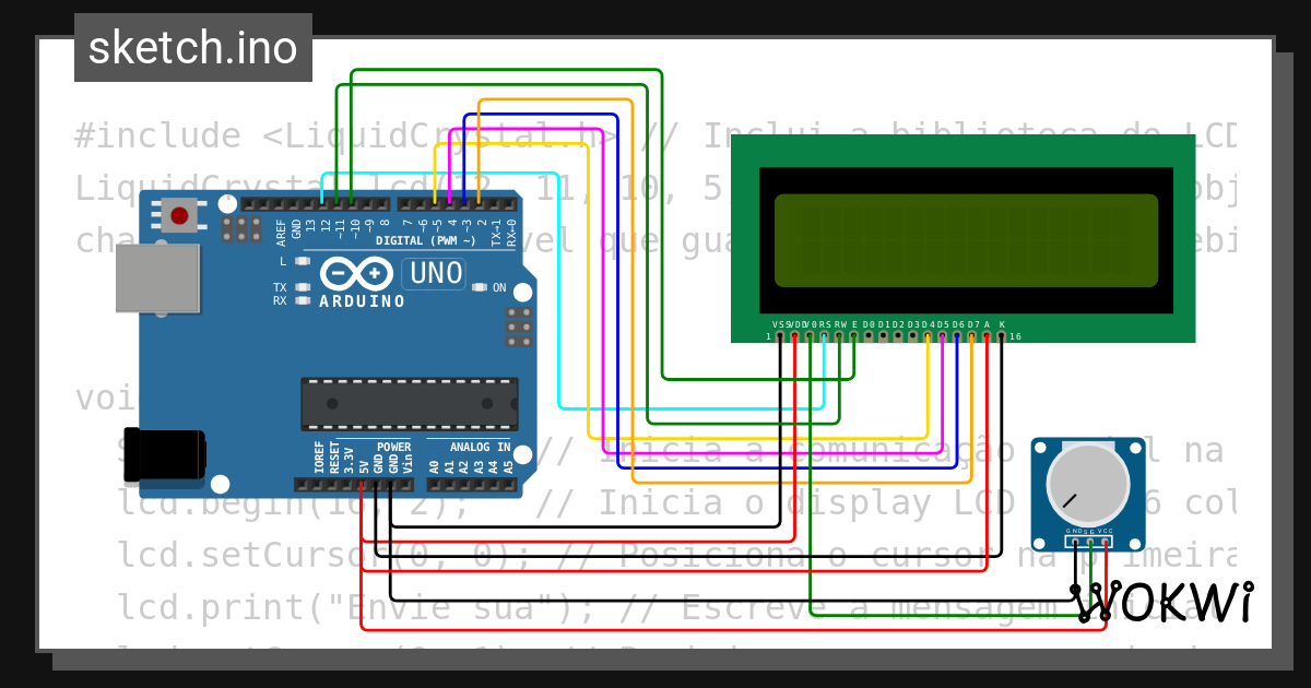 Escrevendo Mensagens Lcd Copy Wokwi Esp32 Stm32 Arduino Simulator