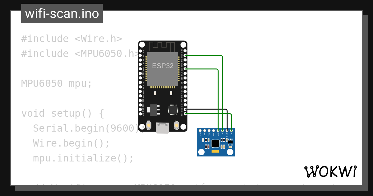 Giroscopio Wokwi Esp32 Stm32 Arduino Simulator 6908