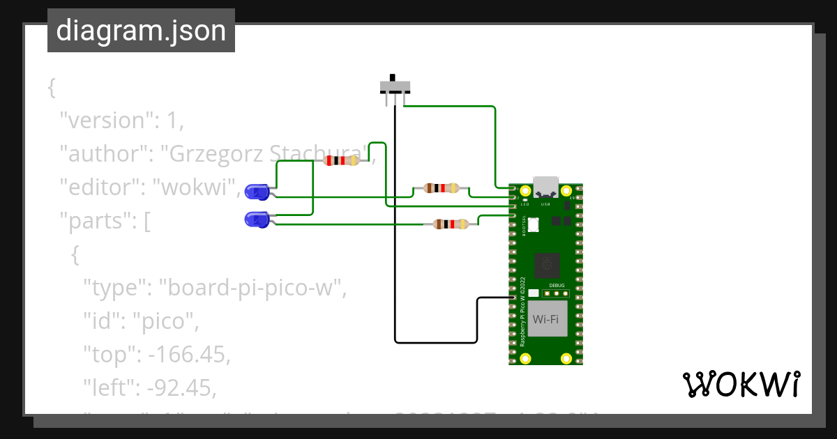 Lighthead dual core flash 5+1 swiming wig wag - Wokwi ESP32, STM32, Arduino Simulator