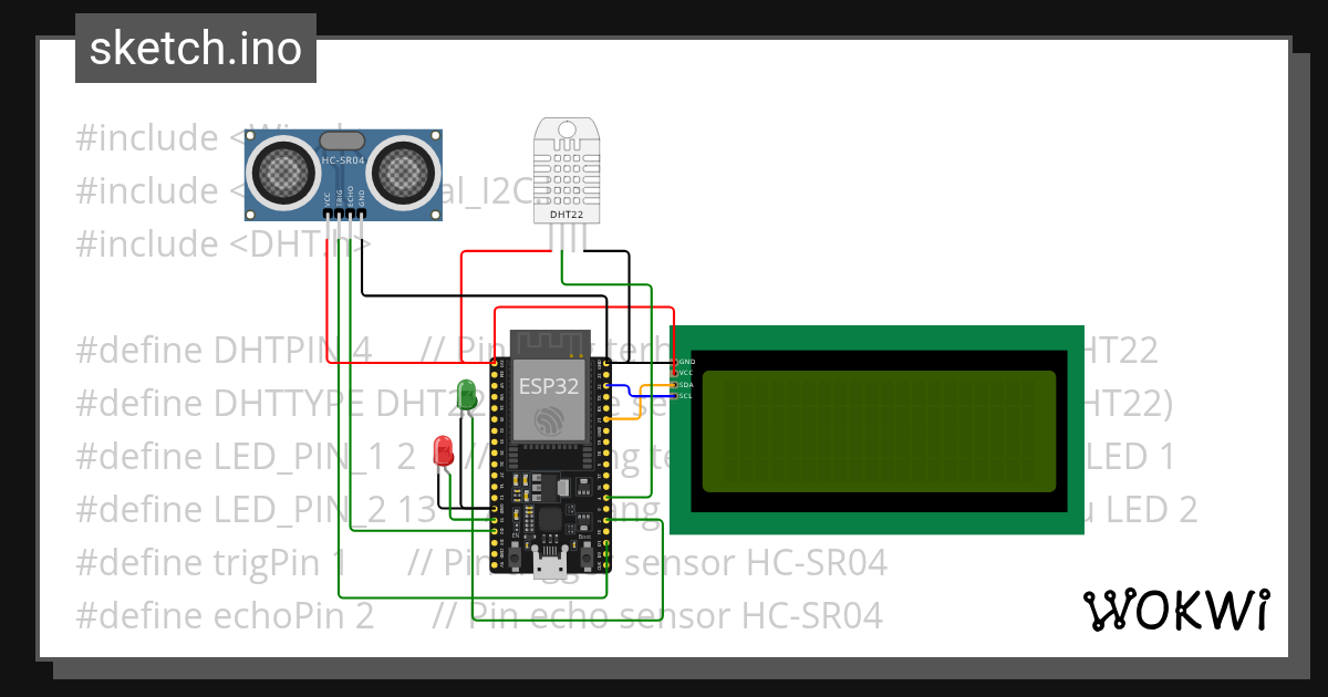 latihan 1 - Wokwi ESP32, STM32, Arduino Simulator