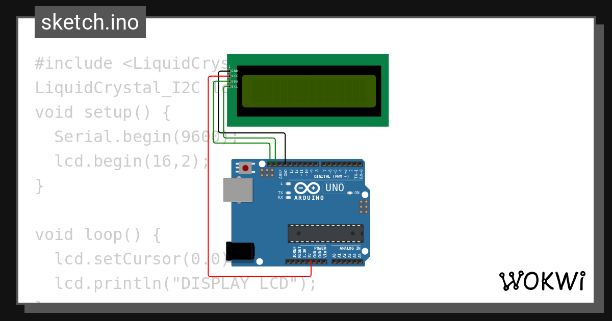 DISPLAY LCD 16x2 - Wokwi ESP32, STM32, Arduino Simulator DISPLAY LCD 16x2 - Wokwi ESP32, STM32, Arduino Simulator