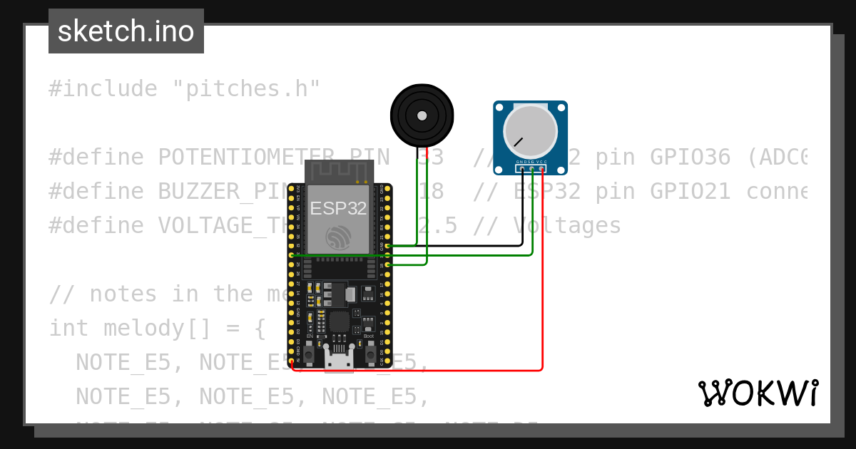 Buzzer With Pot Wokwi Esp32 Stm32 Arduino Simulator 8169