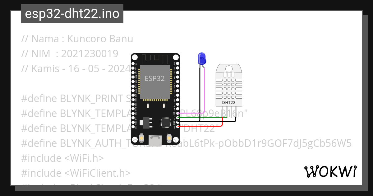 Praktikum 7.3 Bekerja dengan Sensor Temperatur dan Kelembaban Kuncoro Banu - Wokwi ESP32, STM32 ...