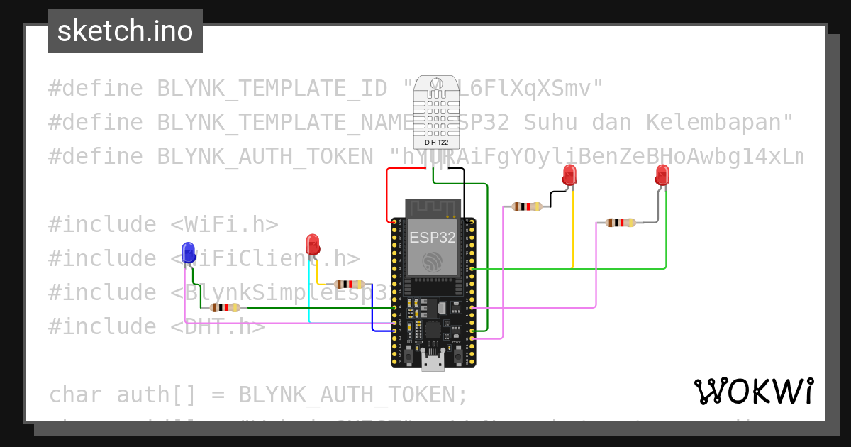 Suhu Dan Kelembapan Wokwi Esp32 Stm32 Arduino Simulator