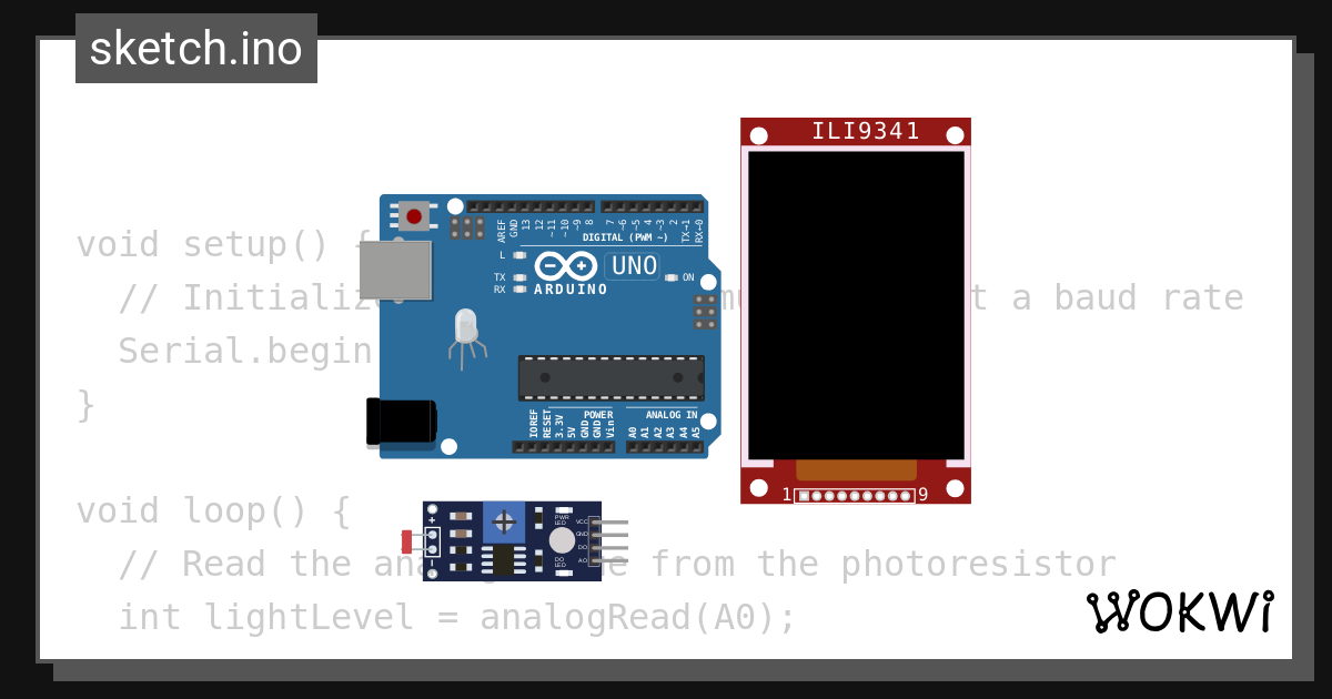 Photo Detector Wokwi Esp32 Stm32 Arduino Simulator 1703
