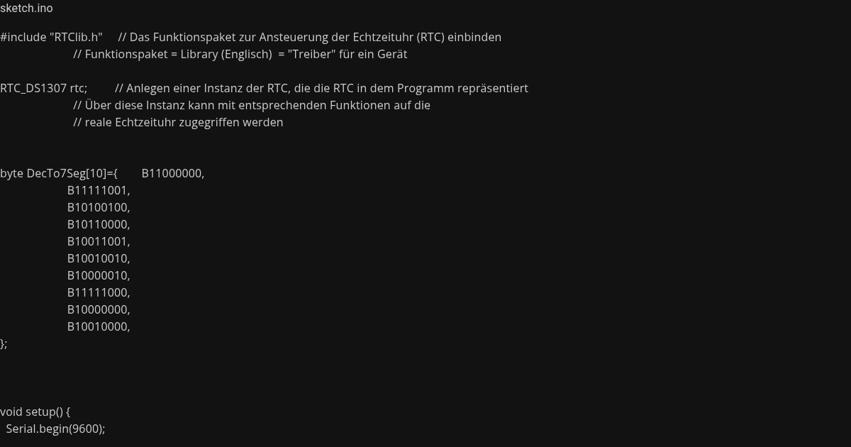 goniemo Copy of array stopuhr damals umgeändert Copy - Wokwi ESP32, STM32, Arduino Simulator