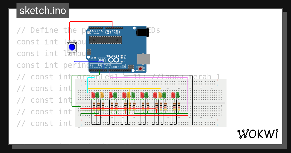 Coba Lampumerah Copy Wokwi Esp32 Stm32 Arduino Simulator 0307