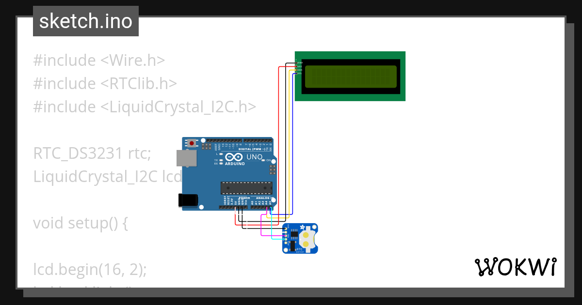 Jam digital - Wokwi ESP32, STM32, Arduino Simulator