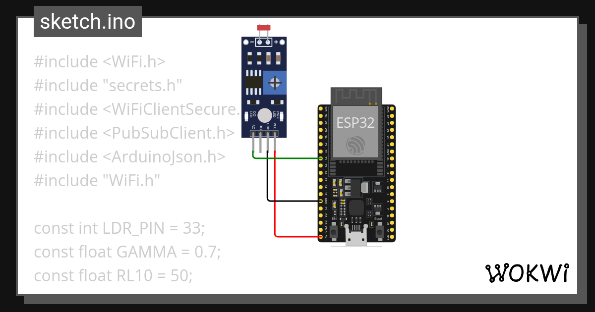 photoresistor_to_aws - Wokwi ESP32, STM32, Arduino Simulator