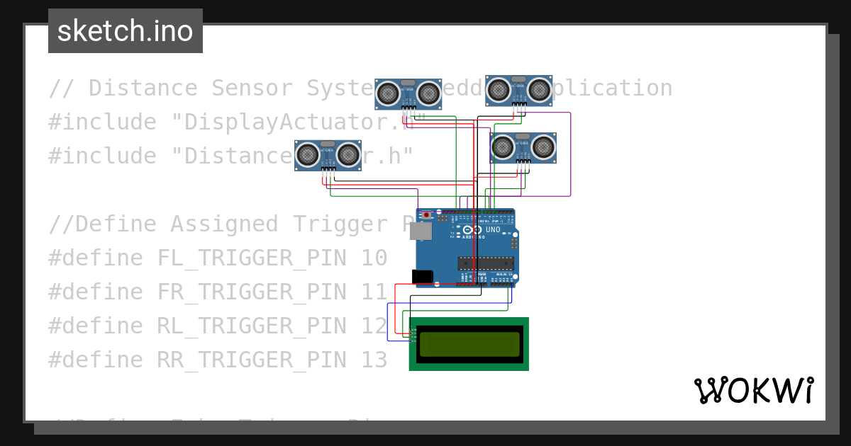 Jerur Distance Sensor System Embedded App Wokwi Esp32 Stm32 Arduino Simulator 6251