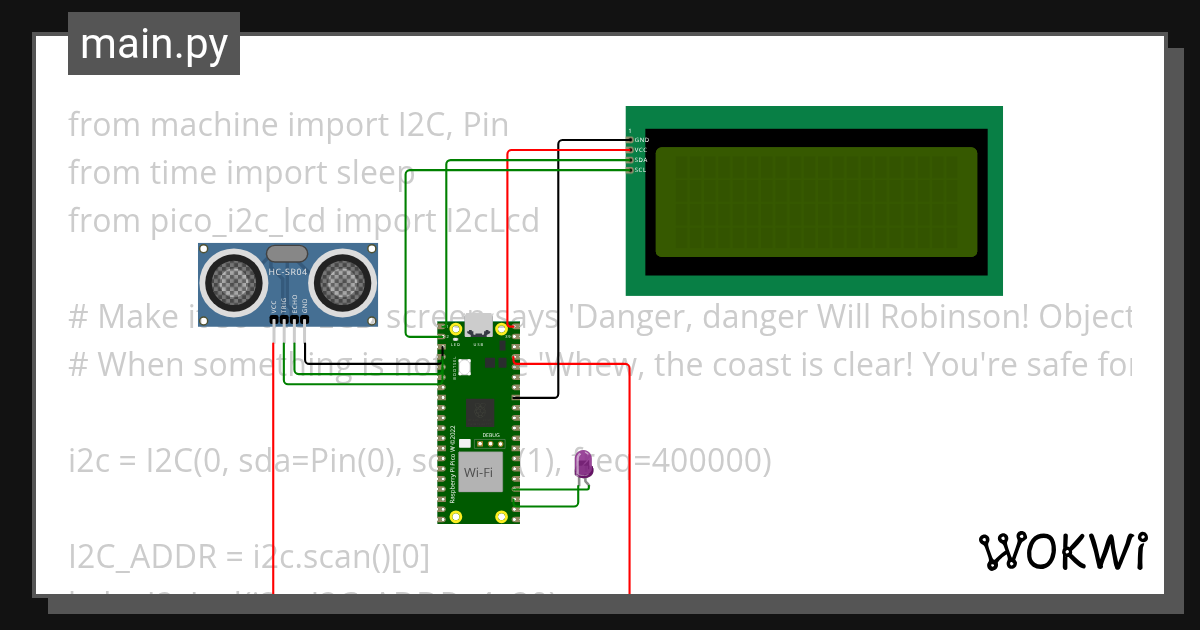 Distance Wokwi Esp32 Stm32 Arduino Simulator