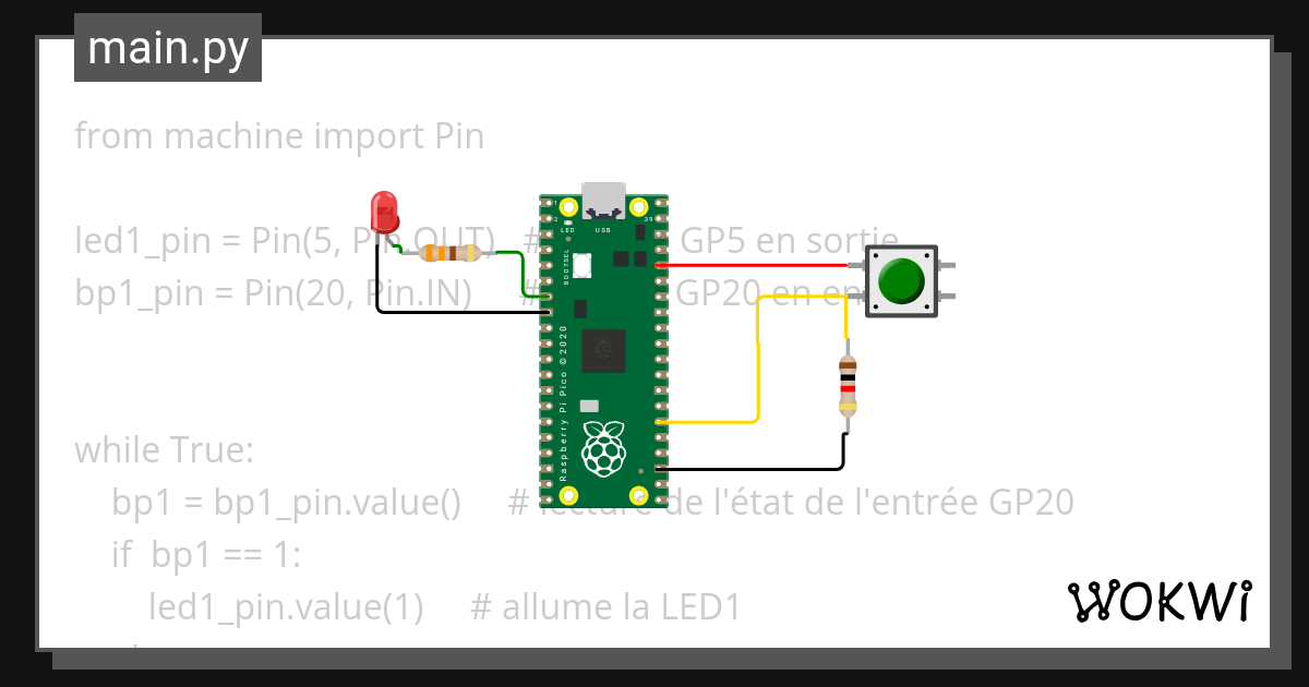 LED_variation_lumi - Wokwi ESP32, STM32, Arduino Simulator