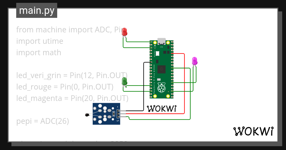 Blink with MicroPython Copy - Wokwi ESP32, STM32, Arduino Simulator