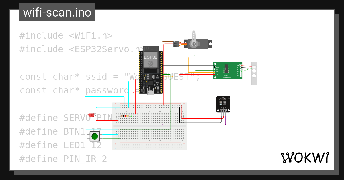 Rancangan Authomatic Cat Feeder Wokwi Esp32 Stm32 Arduino Simulator