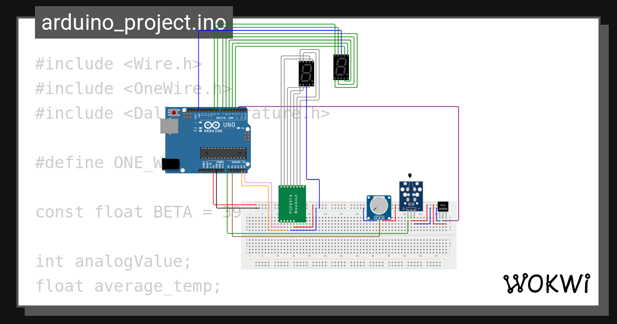 Temperature Sensors With Some Assembler Wokwi Esp32 Stm32 Arduino Simulator