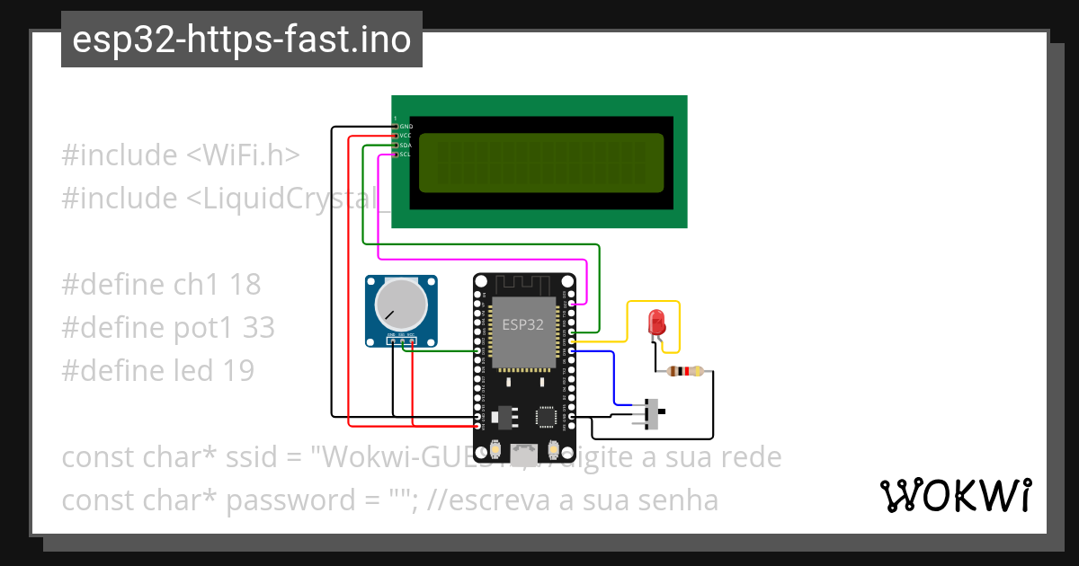 Exp.8 - Nuvem - Wokwi ESP32, STM32, Arduino Simulator