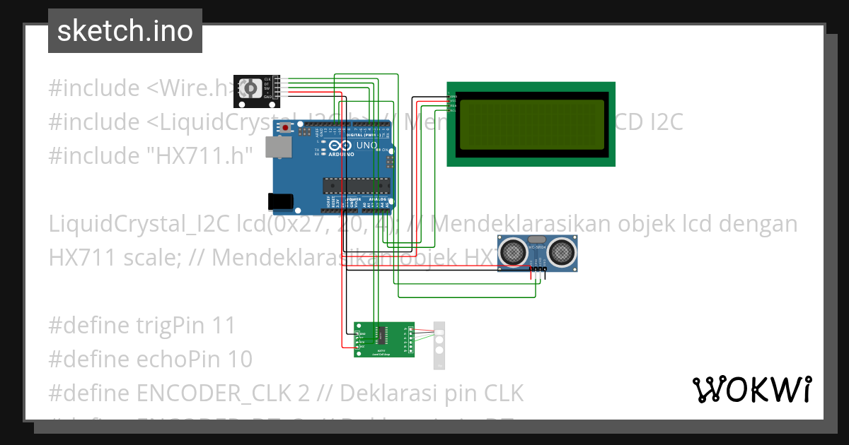 Rotary LCD Copy - Wokwi ESP32, STM32, Arduino Simulator