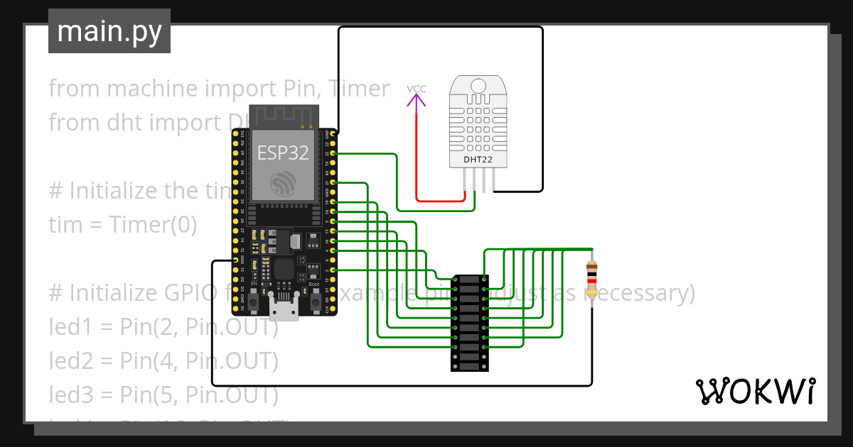 MicroPython MQTT Weather Logger (ESP32) Copy (3) - Wokwi ESP32, STM32, Arduino Simulator