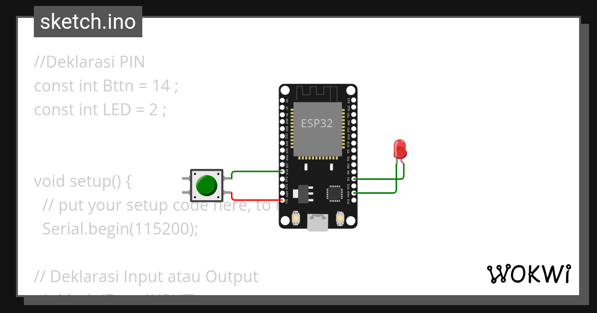 FRY Sesi 2: Fundamental of Arduino Programming - Wokwi ESP32, STM32, Arduino Simulator