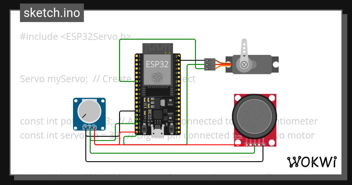 pot control servo Copy - Wokwi ESP32, STM32, Arduino Simulator
