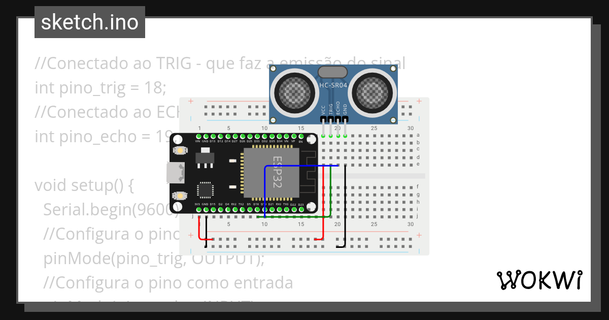 09sensordistancia Wokwi Esp32 Stm32 Arduino Simulator 4931