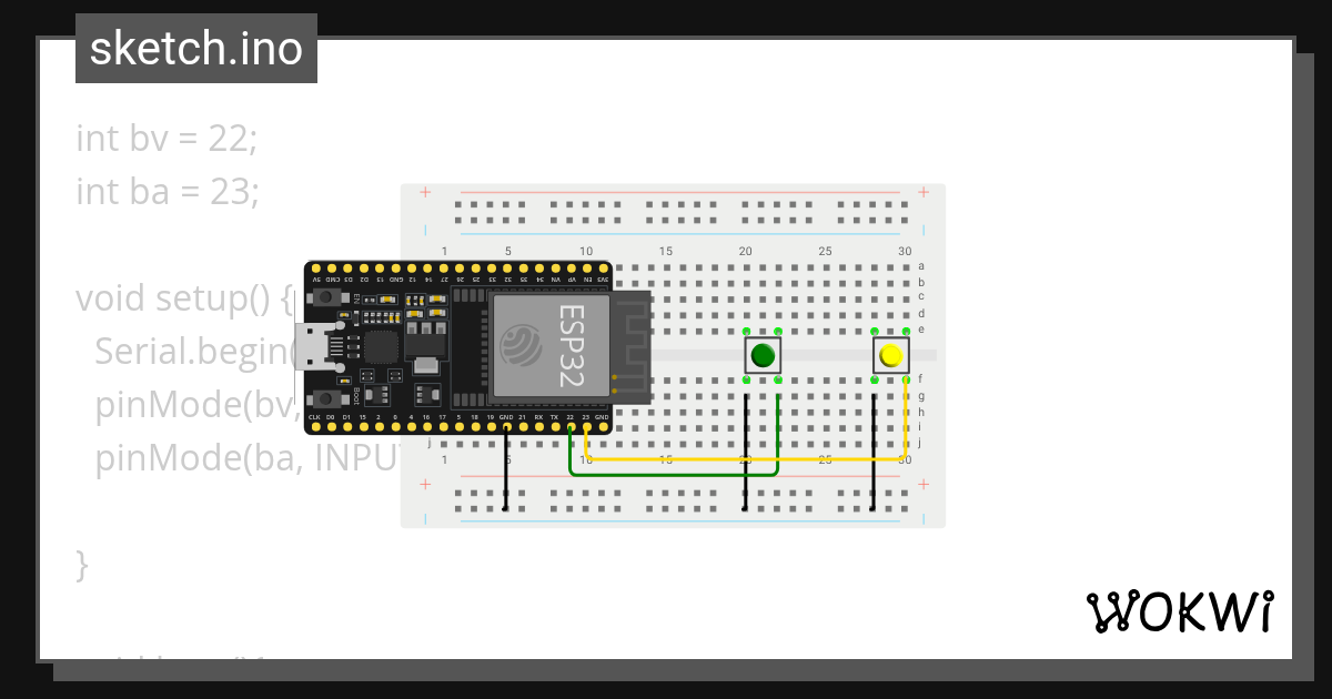 Botoes Wokwi Esp32 Stm32 Arduino Simulator 
