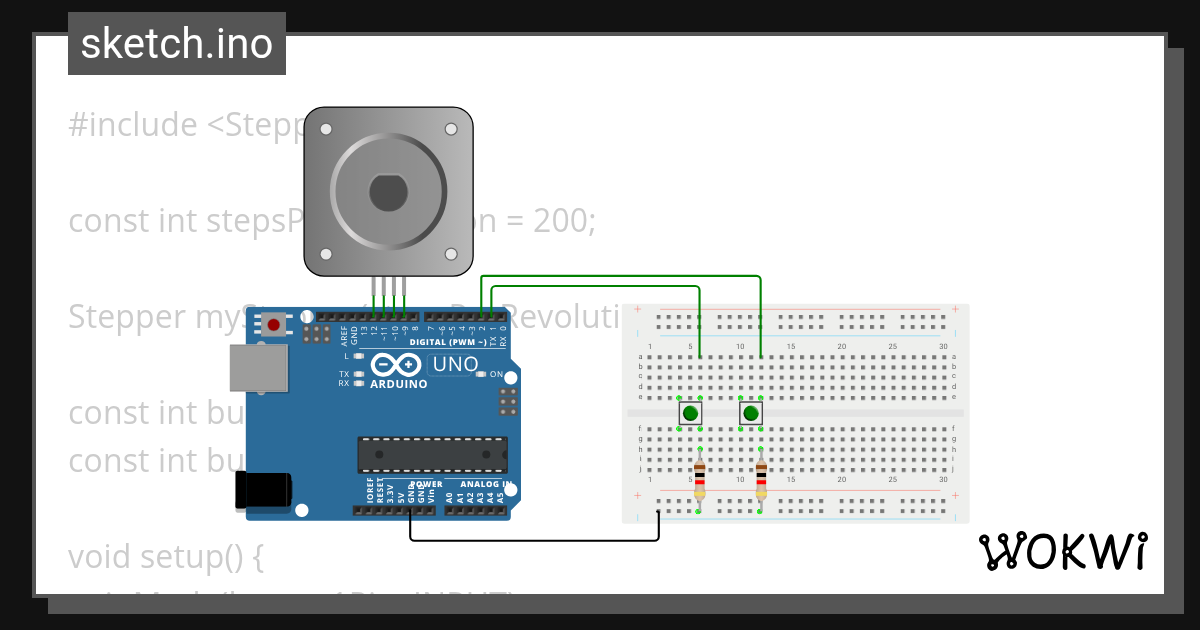 motorul pas cu pas 2 Copy (2) - Wokwi ESP32, STM32, Arduino Simulator