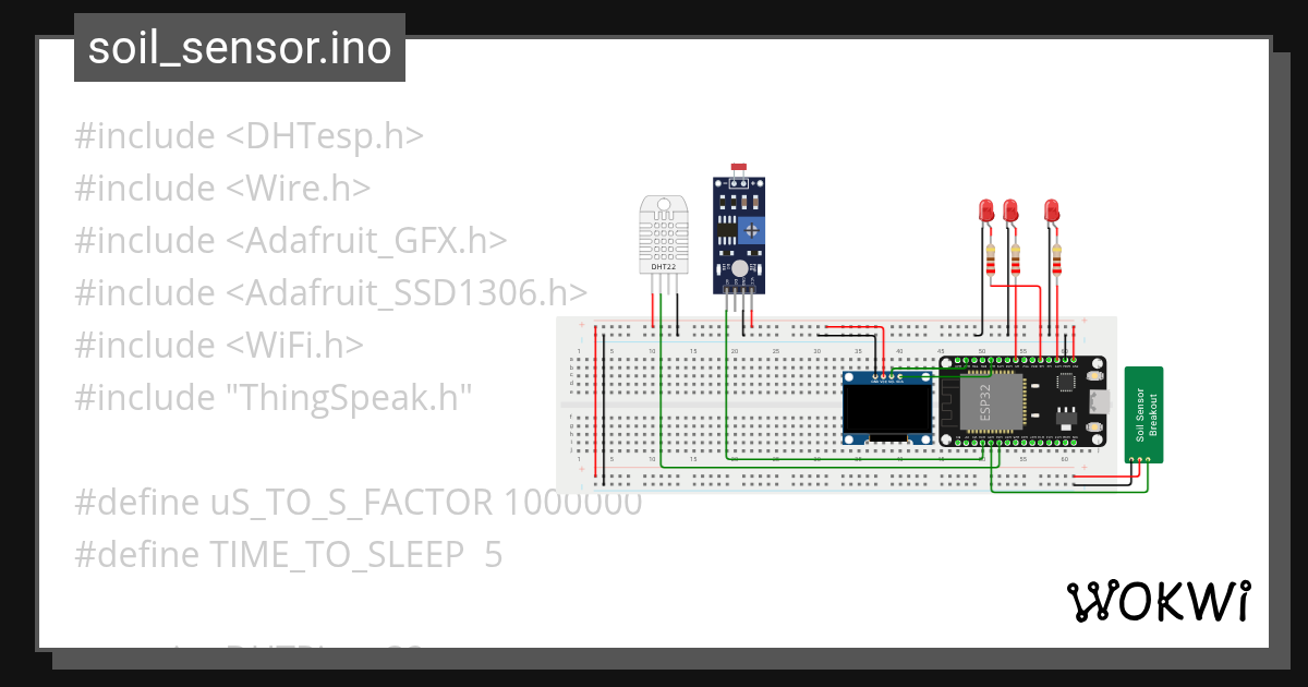 Activity 10 - Soil IoT - Wokwi ESP32, STM32, Arduino Simulator