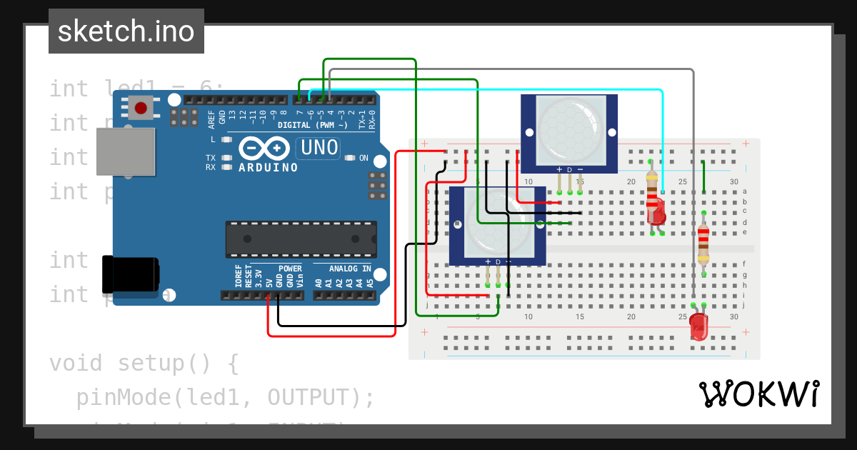 Movimiento Wokwi Esp32 Stm32 Arduino Simulator