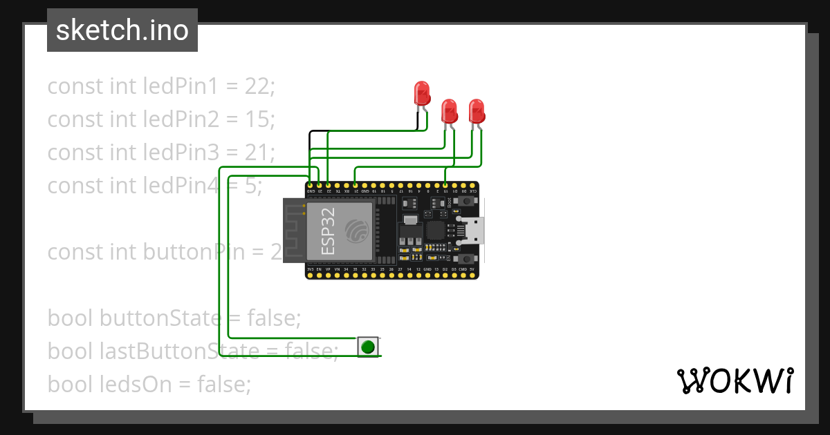Código - Wokwi ESP32, STM32, Arduino Simulator