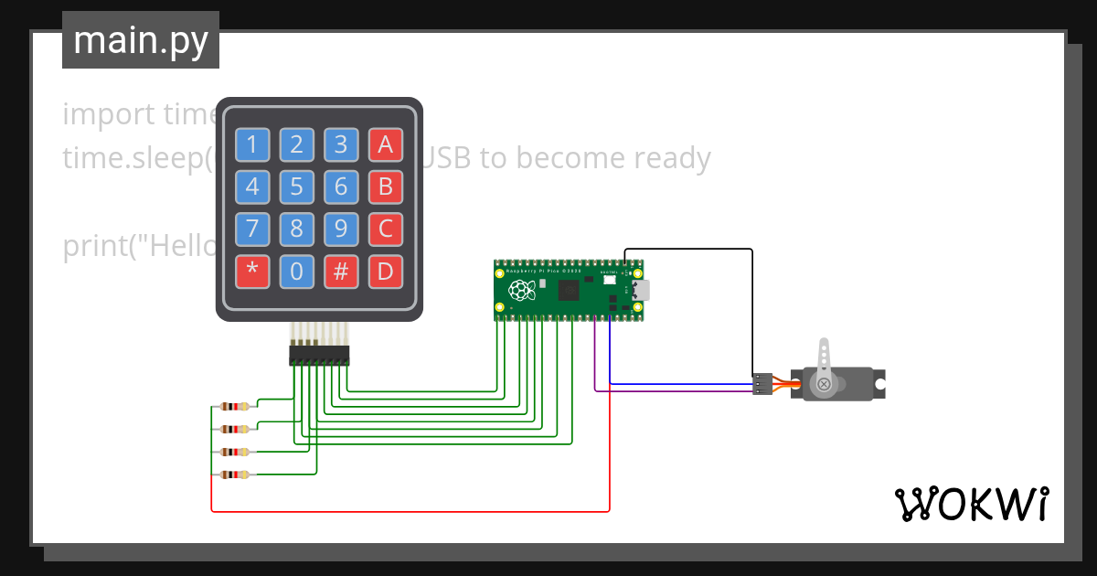 KEYPAD - Wokwi ESP32, STM32, Arduino Simulator