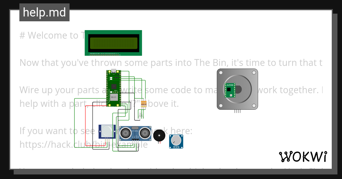 The Bin! Copy - Wokwi ESP32, STM32, Arduino Simulator