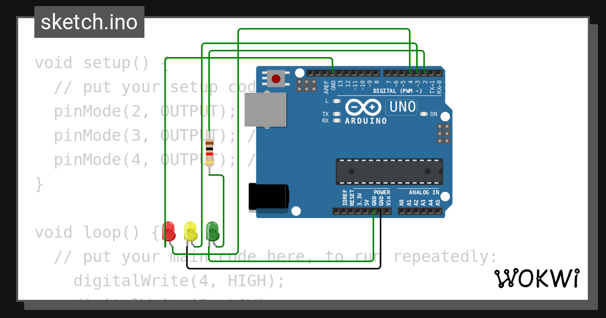 Rumilampu Merah Wokwi Esp32 Stm32 Arduino Simulator
