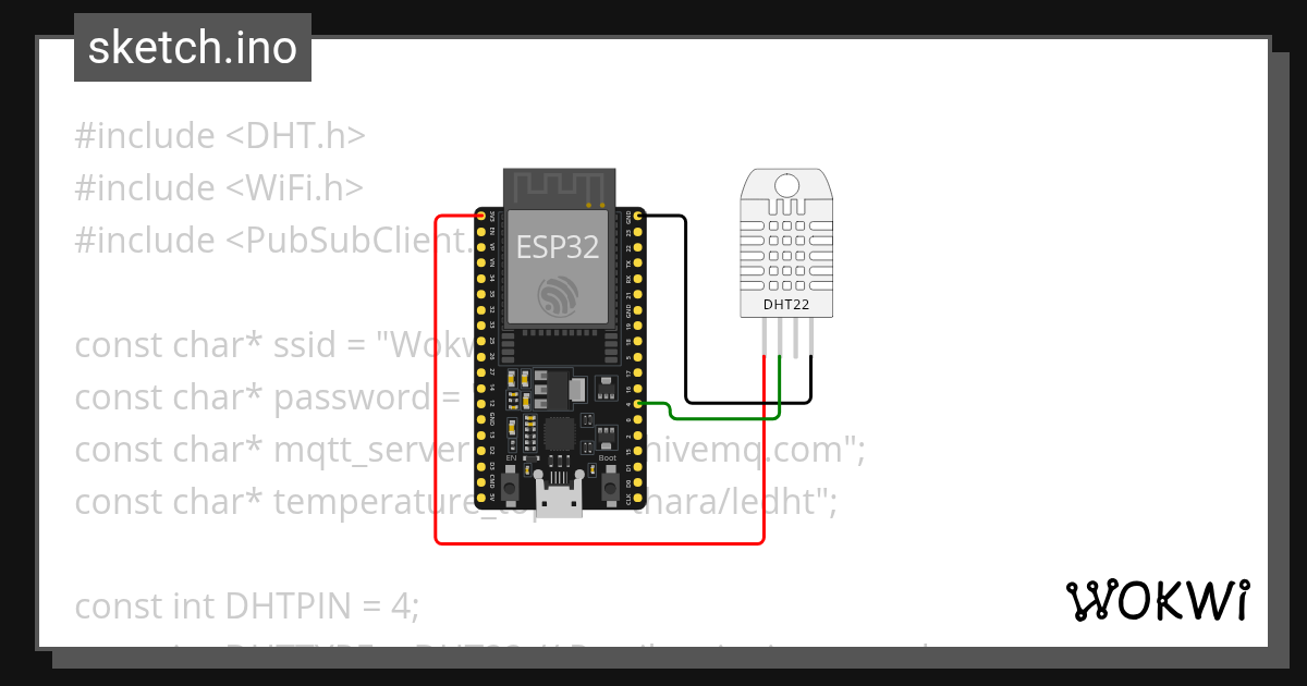 DHT-Publisher-Thara Bunga - Wokwi ESP32, STM32, Arduino Simulator