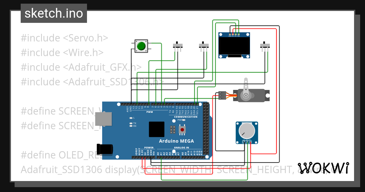 Water sensor mega - Wokwi ESP32, STM32, Arduino Simulator
