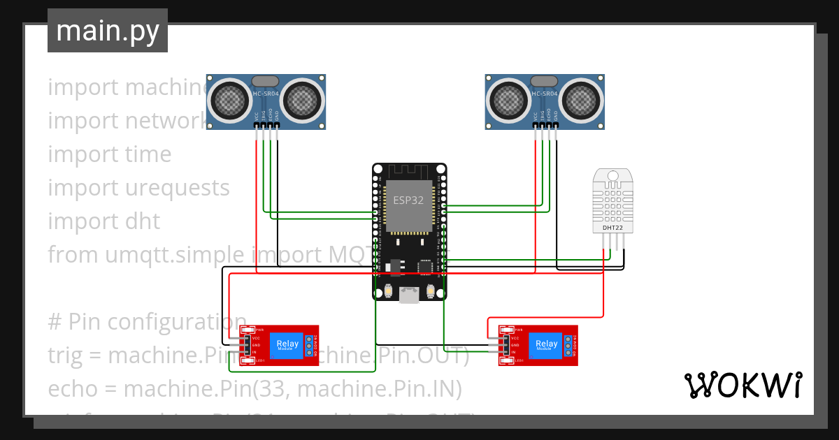 Individual Project (Smart Monitoring System in Poultry Farming) (2) - Wokwi ESP32, STM32 ...