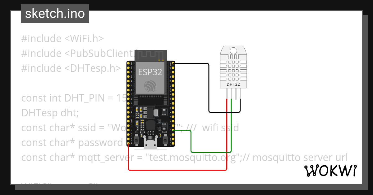 Ejercicio IoT 18 mayo 2024 - Wokwi ESP32, STM32, Arduino Simulator