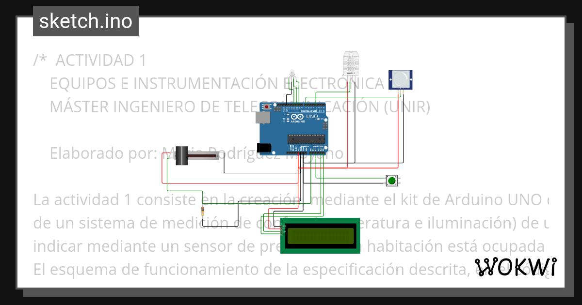Actividad 1- Equipos e Instrumentación electrónica - María Rodríguez Moyano - Wokwi ESP32, STM32 ...