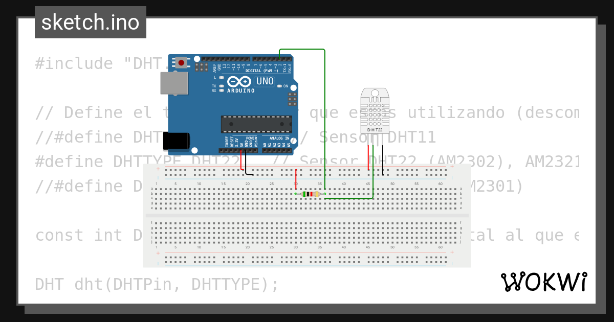 Temperatura Y Humedad Con Arduino Y Sensor Dht11 Wokwi Esp32 Stm32 Arduino Simulator
