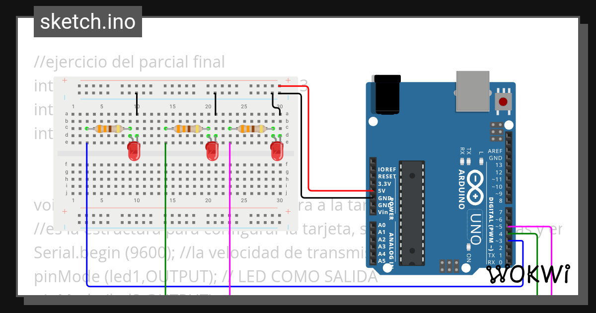 ejercicio parcial final prog. - Wokwi ESP32, STM32, Arduino Simulator