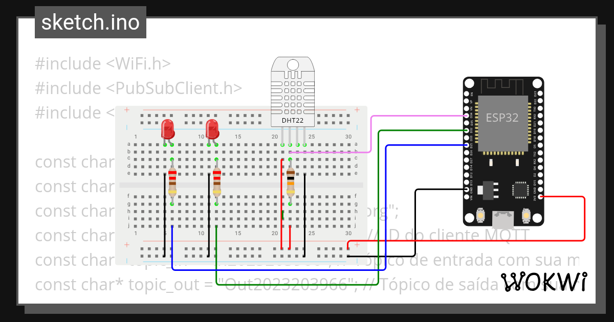 MQTT Alciney - Wokwi ESP32, STM32, Arduino Simulator