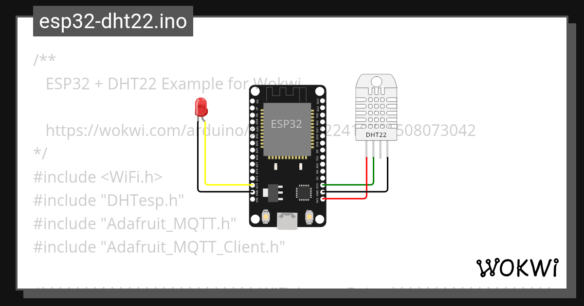MQTT com Adafruit IO Copy (2) - Wokwi ESP32, STM32, Arduino Simulator