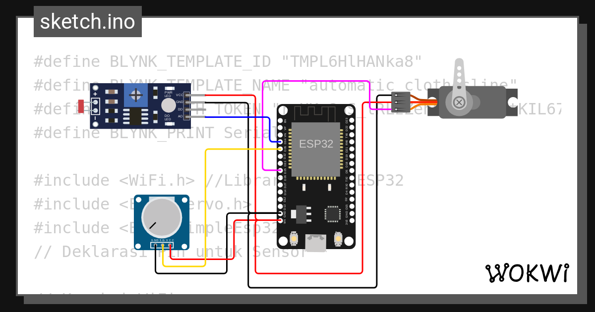 Clothesline Automation Arkan 11 Oxford Wokwi Esp32 Stm32 Arduino Simulator 6137