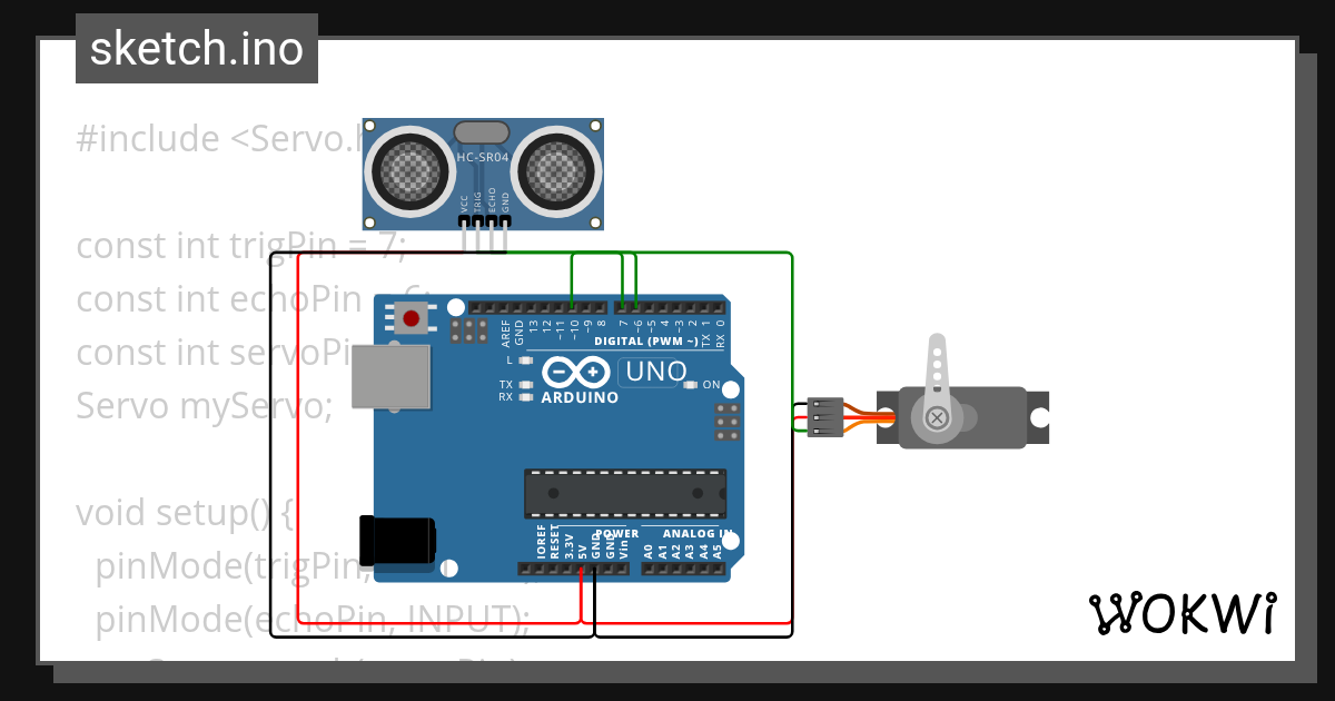 Project Tong Sampah Prototye Wokwi Esp32 Stm32 Arduino Simulator