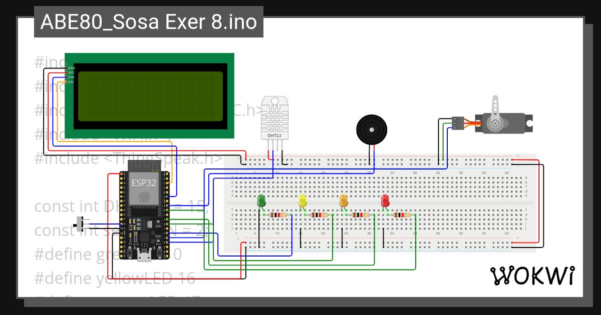 exer 8 final - Wokwi ESP32, STM32, Arduino Simulator