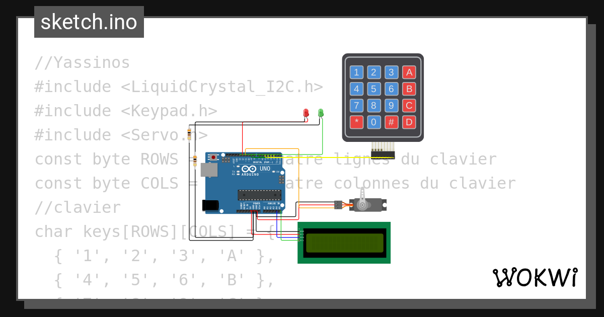 Serrure Porte Yass Copy Wokwi Esp32 Stm32 Arduino Simulator